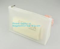 China Custom Cosmetic Drawstring EVA Pouch Reusable Bag Cosmetic Pouch Recycled Makeup White EVE Flute Pouches for sale