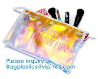 China Boidegradable Makeup Cosmetic Bag Packaging Custom Printed Oxo Bottom Seal Eco Friendly Frosted EVA Swimwear Bikini Bag for sale