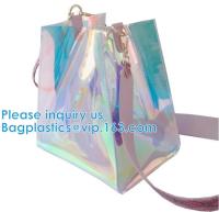 China Travel Pouch, Manufacture Clear PVC Zipper Puller Cosmetic Bag,Holographic Travel Pouch Cosmetic Bag Envelope Clutch Bag for sale