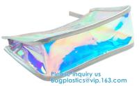 China Travel Pouch, Manufacture Clear PVC Zipper Puller Cosmetic Bag,Holographic Travel Pouch Cosmetic Bag Envelope Clutch Bag for sale