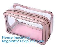 China Biodegradable Plastic Zipper Case Zip Lock Frosted Plastic Slider PVC Zipper Packing Bag For Underwear Clothing Cosmetic for sale