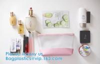 China Biodegradable Beach Makeup Cosmetic Bag Vinyl Transparent Clear PVC Zipper Tote Design for sale