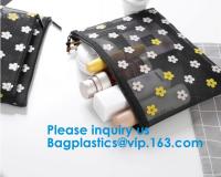 China Travel Toiletry Pouch Nylon Mesh Cosmetic Makeup Organizer Bag Zipper Mesh Makeup Bag,Ladies Eco Makeup Hand Bag for sale