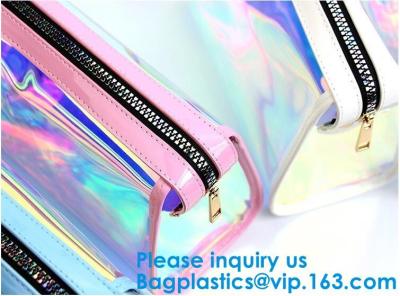 China Women PVC Clear Backpack Laser Hologram Shoulder Bags Hologram Zip Lock Bag Pvc Bag Printed Pattern k Bags Hot Sal for sale
