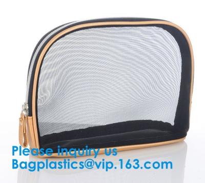 China Mesh Cosmetic Bag Promotional 5pc Basics Makeup Bag Set, Mesh Cosmetic Bag Makeup Bags, Makeup Pouch for sale