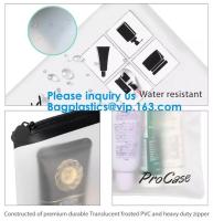 China Cosmetic/ Makeup/ Toiletry Customized Beach Zipper Clear PVC Cosmetic Bag Travel Toiletry Wash Bath PVC Cosmetic Bag for sale
