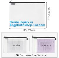 China Zipper Bag/File bag/Document bag,PP/ PVC plastic clear file bag with zipperA3 A4 A5,Eco-Friendly, Water Proof/Dust Proof for sale