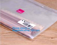 China A4 Clear Pvc Zipper File Bag A5 Clear Pvc Document Bag With Red Zipper B5 Pvc Envelope Bag With Card Pouch for sale