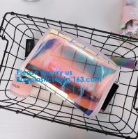 China Hologram Zipper Pvc Cosmetic Bag, Hologram Zipper Pu Cosmetic Bag,co-Friendly, Water Proof, Stitching/heat sealing/print for sale