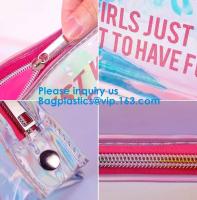 China Customize New Fashion Hologram Cosmetic PVC Bag Holographic Makeup Bag Ladies Makeup Bag for sale