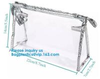 China Eco-Friendly Makeup Bag Travel Large Storage Easy Carrying Transparent Women Clear Cosmetic Bag for sale