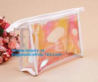 China Custom PVC cosmetic bag Zipper Clear Toiletry Bag,Promotional Travel Bag pvc Zipper Bag Custom Logo Toilery Cosmetic Bag for sale