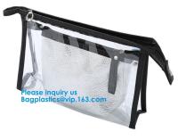 China Travel Toiletry Bag Makeup Pouch Durable Carry-On Clear Zipper Small Cosmetics bag Simple Zipper Cosmetic Travel Bag for sale