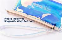China Handle Politzer Makeup Cosmetic Bag Toy Package Zip Barrel Cosmetic Box Portable Travel PVC Clear Cosmetic Makeup Bags for sale