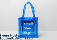 China Stylish Waterproof Transparent Clear Tote PVC Beach Bag,Girls Fancy Clear Transparent Pvc Handbag Beach Shoulder Sling for sale