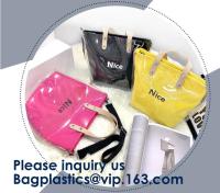 China Fashion Ladies Rainbow Hologram Laser PVC Handbag Beach Shoulder Bag Shopping Tote Bag For Women for sale