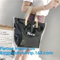 China Fashion Ladies Rainbow Hologram Laser PVC Handbag Beach Shoulder Bag Shopping Tote Bag For Women for sale