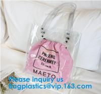 China Vinyl Eco-friendly heat seal frosted PVC /EVA bag,Women Tote Bag Crossbody Shoulder Bag For Women for sale