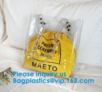 China Vinyl Eco-friendly heat seal frosted PVC /EVA bag,Women Tote Bag Crossbody Shoulder Bag For Women for sale