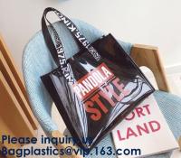 China Beach Pvc Tote Bag,Women-Lightweight Hologram Tote Bag Laser PU Shoulder Bag Laser PU Leather for sale