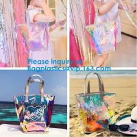 China Holographic Makeup Bag Iridescent Cosmetic Bag Hologram Clutch Large Toiletries Pouch Holographic Makeup Pouch  Bag for sale