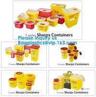 China Biohazard Plastic Sharps Container,Hospital Biohazard Medical Needle Disposable Plastic Safety Sharps Container for sale