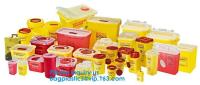 China Biohazard Plastic Sharps Container,Hospital Biohazard Medical Needle Disposable Plastic Safety Sharps Container for sale