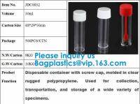 China Disposable Urine Specimen Cup/Urine Sample Containers/Urine Collection Cup,Sterile Disposable Hospital Sample 60ml 100 for sale