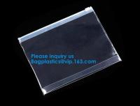 China Water Proof Clear Pvc Slider Plastic Zipper Bag Resealable Zip Lock Packing Poly Bags Plastic Document Bags for sale