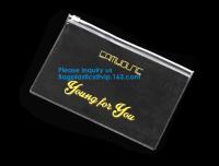 China Water Proof Clear Pvc Slider Plastic Zipper Bag Resealable Zip Lock Packing Poly Bags Plastic Document Bags for sale