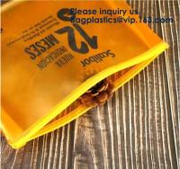 China Custom Promotional Women Cosmetic Makeup Travel Wash PVC Zipper Slider Packaging Bag,Resealable PVC Slider Frosted Zippe for sale
