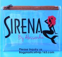 China Clear Vinyl Slider Bags/ PVC EVA Zipper Bag,Clothes Packaging Suited Frosted PVC/EVA Vinyl Slider Top Zipper Bag For Swi for sale