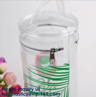 China Vinyl Zipper Tube, Makeup Tube Bag, Cosmetic Tube Transparent Plastic Cosmetic Organizer Bag Pouch PVC Travel Toiletry for sale