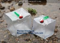 China Portable Tank Bag,Drinking Water Bag Water Bags Multicolor Green Portable Food Safety Grade PVC Foldable Water Bags with for sale