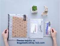 China Promotional Custom Printed Pvc Vinyl Transparent Stationery k Bags,Crossbody Stationery Set Zipper Pvc Bag Bagease for sale