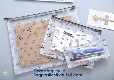 China Promotional Custom Printed Pvc Vinyl Transparent Stationery k Bags,Crossbody Stationery Set Zipper Pvc Bag Bagease for sale