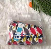 China Slider Zipper Pvc Pouch Clear Vinyl Pvc k Bag,Package Vinyl Transparent Pvc Bag Cosmetic Packing Bagease for sale