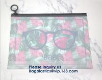 China Cartoon Printing Clear Pvc Slider k Garment Cosmetic Shopping Bag,Eco Friendly Customized Slider k Pvc Bag for sale