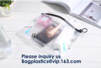 China Clear PVC k Bag For Gift Package,OEM Service Transparent Packaging Pvc Slider Frosted Bag,EVA Slider Zipper Bag So for sale
