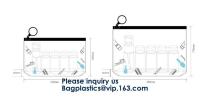 China Clear PVC k Bag For Gift Package,OEM Service Transparent Packaging Pvc Slider Frosted Bag,EVA Slider Zipper Bag So for sale