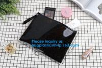 China Transparent Pvc Slider Zipper Bag With Blue Side Gusset,Bottom Gusset Cosmetic Pvc Slider Packaging Bag Bagease Bagplast for sale
