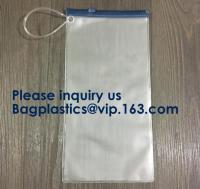 China Custom Waterproof Clear PVC Slider k Bubble Cosmetic Bags,Clear PVC PP OPP PE LDPE slider bag,Vinyl Pvc k Ba for sale