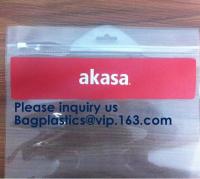 China Slider Zip Lock Grip Seal Custom Size Logo PVC Slider Closure Mat Zipper Bag Socks Sealing Poly Bags bagease bagplastics for sale