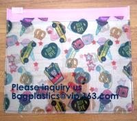 China Waterproof Slider Zip Lock Documents Pvc Eva Bag With Logo Printing,Zip Lock Eva Bag,Frosted Eva Bag,Matte Pvc Bag for sale