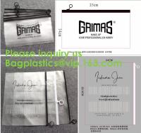 China k Plastic Bags Packaging Custom Clear Poly Pvc Slider Zipper Bag, Standup Cosmetics Packaging PVC Slider Bag for sale