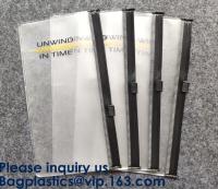 China k Plastic Bags Packaging Custom Clear Poly Pvc Slider Zipper Bag, Standup Cosmetics Packaging PVC Slider Bag for sale