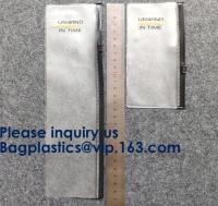 China k Plastic Bags Packaging Custom Clear Poly Pvc Slider Zipper Bag, Standup Cosmetics Packaging PVC Slider Bag for sale
