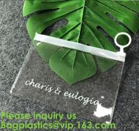 China Pouch Slider Plastic Zipper Folder PVC Clear Cosmetic Bag Pencil Pen Packaging Bag,Pvc k Bag For File And Document for sale