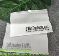 China Transparent PVC Biodegradable Custom Frosted Slider Zipper Pouch For Bikini Swimwear Clothing Plastic Packaging k for sale
