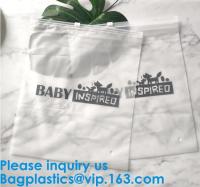 China Transparent PVC Biodegradable Custom Frosted Slider Zipper Pouch For Bikini Swimwear Clothing Plastic Packaging k for sale